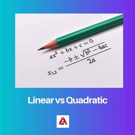 Linear Vs Quadratic Difference And Comparison