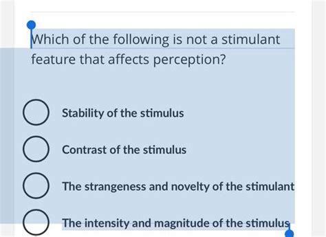 Which Of The Following Is Not A Stimulant Feature