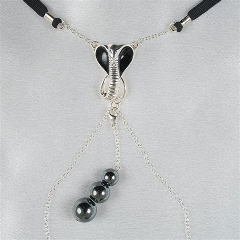 g string jewel sexual woman cobra silver Sylvie Monthulé