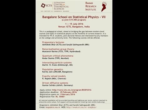 Free Video Renormalization Group Theory By Mustansir Barma From