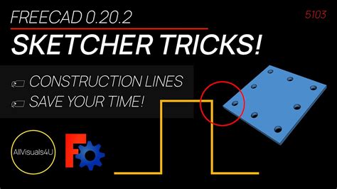🔥 When To Use Freecad Construction Lines Freecad Sketcher Tutorial