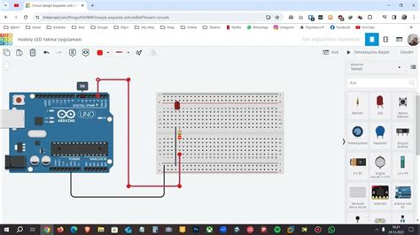 1 Uygulama Tinkercad Ile Led Yakmak Youtube