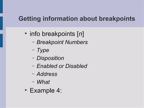 Debugging Applications With Gnu Debugger Ppt