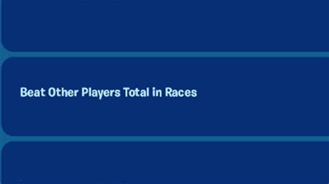 Beat Other Players Total In Races Youtube