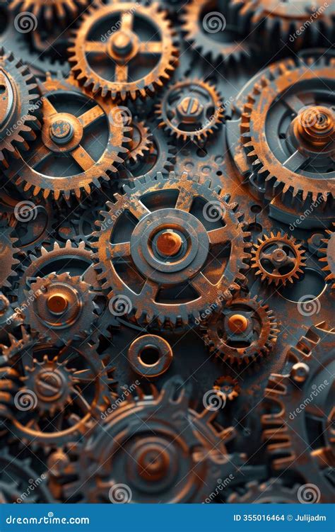 A Close Up Of Interlocking Gears And Cogs Symbolizing Teamwork