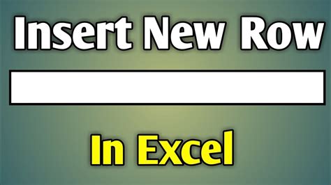 Ms Excel Tutorial How To Insert New Row In Excel Youtube
