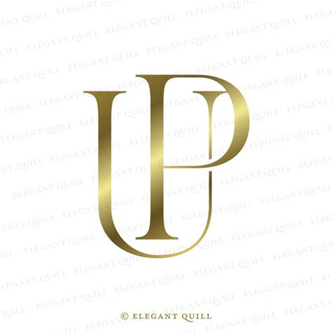 Monogram Pu Initials Logo
