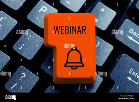 conceptual caption webinar business concept defined as seminar
