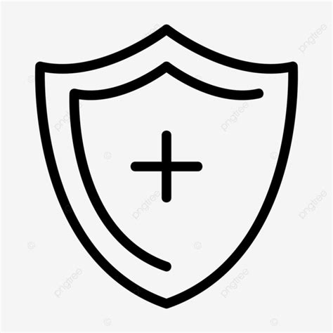 실드 라인 아이콘 벡터 방패 아이콘 보호하다 보호 Png 일러스트 및 벡터 에 대한 무료 다운로드 Pngtree