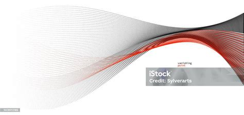 흐르는 사라지는 입자의 물결벡터 추상적 배경 빨간색과 검은 색 매력적인 선이 모션 이완 일러스트레이션 이미지처럼 연기에 점점 3