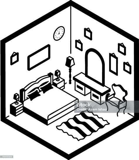 드레싱 벡터 컬러 아이소메트릭 아이콘 디자인 컴팩트한 생활 공간 기호 인테리어 장식 기호 낮은 폴리 홈 오피스 룸 스톡 일러스트레이션 십 대 개념의 아늑한 방 0명에 대한