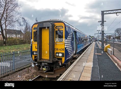 Class 156 Scotrail Dmu On The Maryhill Line From Glasgow Queen Street