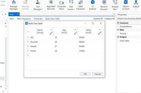 Have Created An Automation To Add Data Row To Data Table But Showing Some Errorthanks For Any