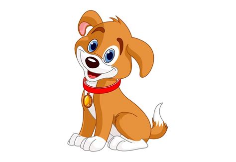 Brown Clip Art Dog With Red Collar Clip Art Of Dogs