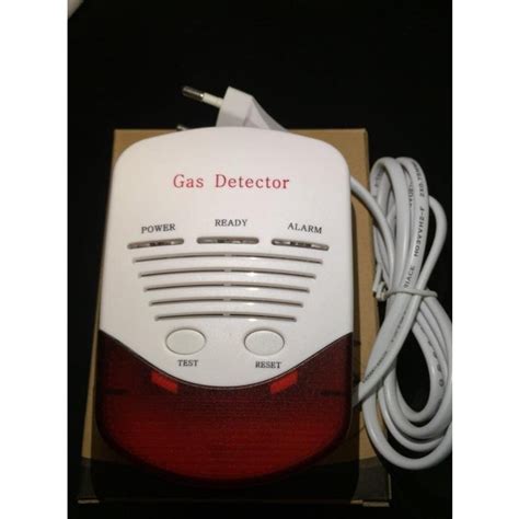 Jual Wireless Gas Detector 433mhz Alarm Pendeteksi Kebocoran Gas Lpg Lng Shopee Indonesia