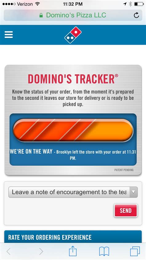 Dominos Tracker App Track Your Pizza Order