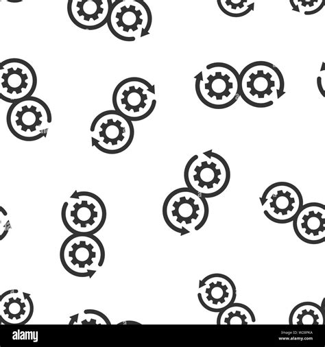 Development Icon Seamless Pattern Background Devops Vector