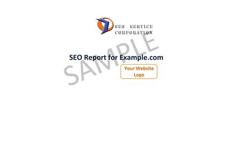 Seo Sample Report Ppt