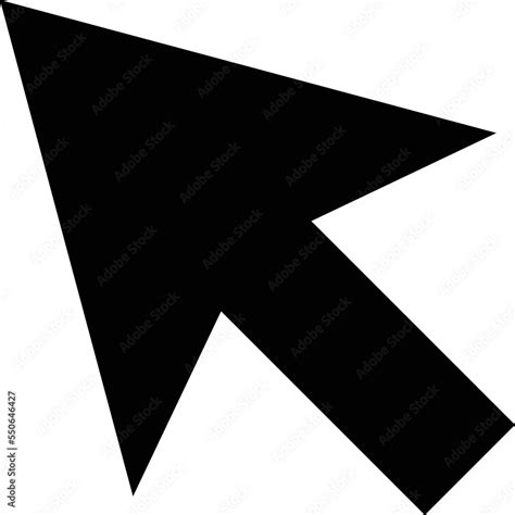 Click Icon Vector Illustration Cursor Sign Clicking Arrow Mouse Cursor Symbol Stock Vector