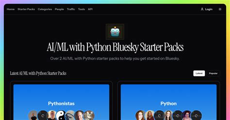 Ai Ml With Python Bluesky Starter Packs [2 Lists • Jul 2025]