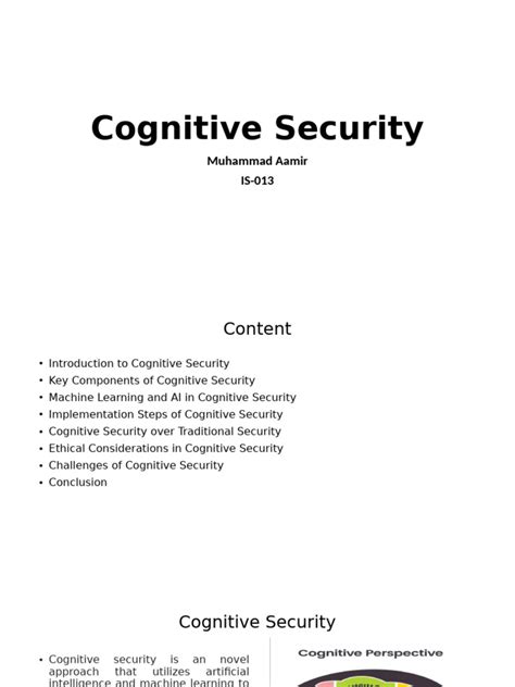 Cognitive Security Pdf Security Computer Security