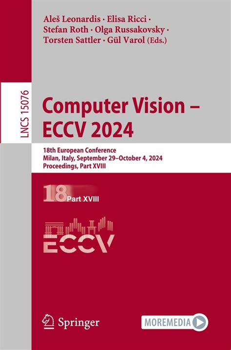 computer vision ¿ eccv 2024 buch jpc de