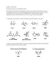 September Problem Set Key V Pdf CHEM Fall Problem