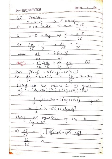Solution Complex Analysis Harmonic Function Example Exercise