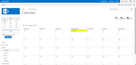 Show Month Day And Week View In Sharepoint 2013 Calendar List Using Javascript