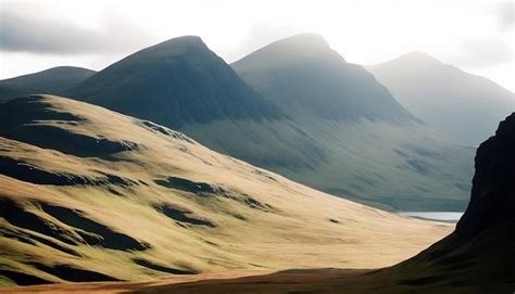 Empty And Desolate Mountains Pictures Premium Ai Generated Image