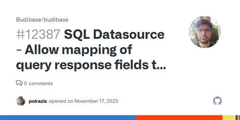 Sql Datasource Allow Mapping Of Query Response Fields To Budibase Column Types · Issue 12387