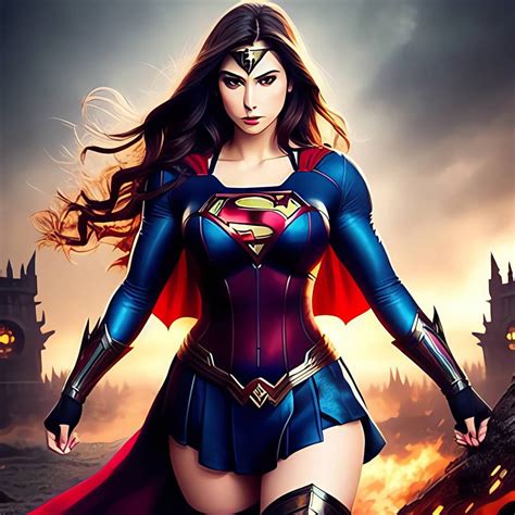 Wonder Woman And Supergirl Merged By Sandomega On Deviantart