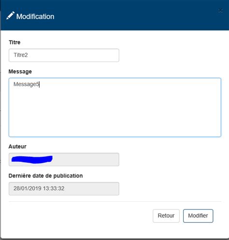 C How Update Dinamically Content Of Modal After An Update Stack