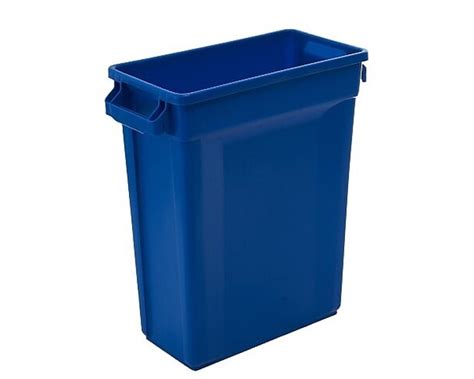 Bin Slimline Svelte Rectangular Recycling Blue 87ltr