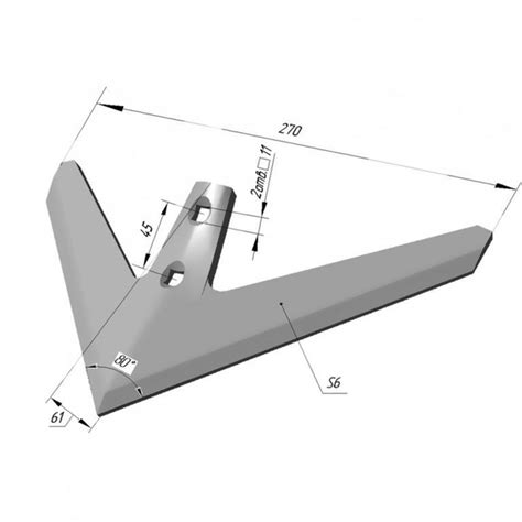 Лапа культиватора 270мм - купить с доставкой по выгодным ценам в ...