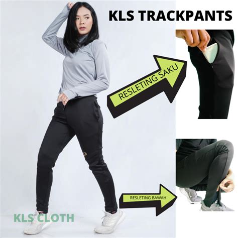 Celana Tackpants Training Olahraga Panjang Scuba Cewek Cowok Clana