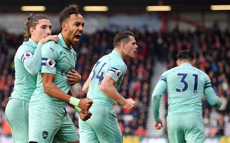 Epl Aubameyang Strike Helps Arsenal To 2 1 Win Over Bournemouth India Tv