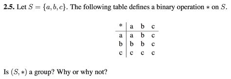 Solved Let S A B C The Following Table Defines A
