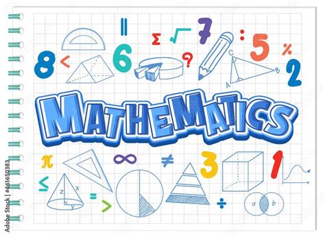 Vector De Stock Doodle Math Formula On Notebook Page Adobe Stock