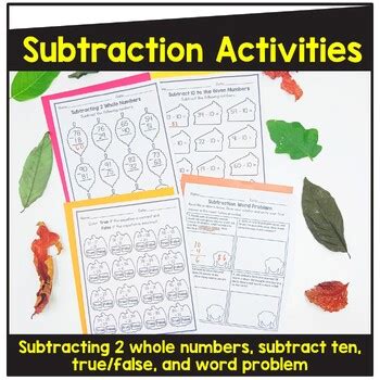 Fall Addition And Subtraction Worksheet By The Joy In Teaching TPT