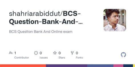 Github Shahriarabiddutbcs Question Bank And Online Exam Bcs Question Bank And Online Exam