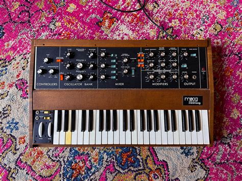 MATRIXSYNTH 1975 Moog Minimoog Model D Vintage Analog Synthesizer W Pedal Restored Serviced