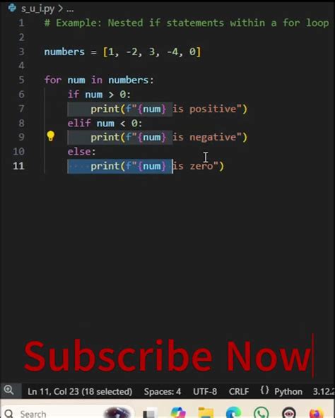 Mastering Python Nested Control Structures In 38 Seconds 🧠⏲️ Codingtips Coding Python Youtube