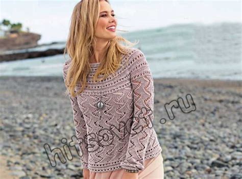 Вязание спицами пуловер с круглой кокеткой Хитсовет Модели Пуловер Модные стили