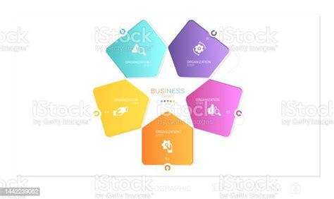 벡터 일러스트 레이 션 인포 그래픽 디자인 템플릿 마케팅 정보 5 옵션 또는 단계 스톡 일러스트레이션 인포 그래픽 번호 5 단계