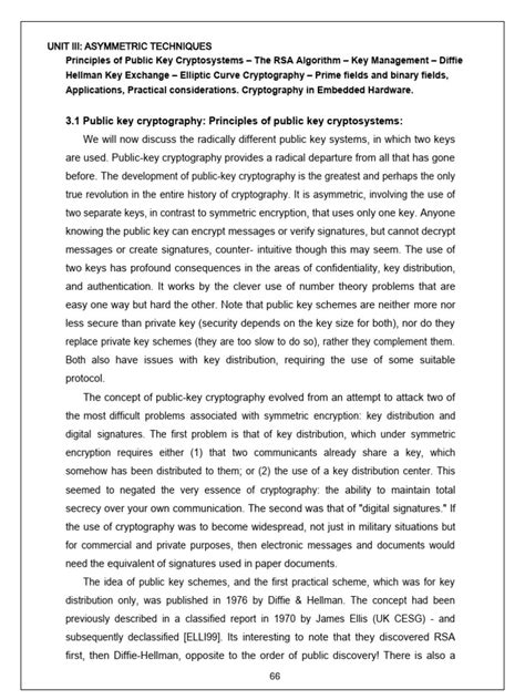 Unit Iiimc Pdf Public Key Cryptography Cryptography