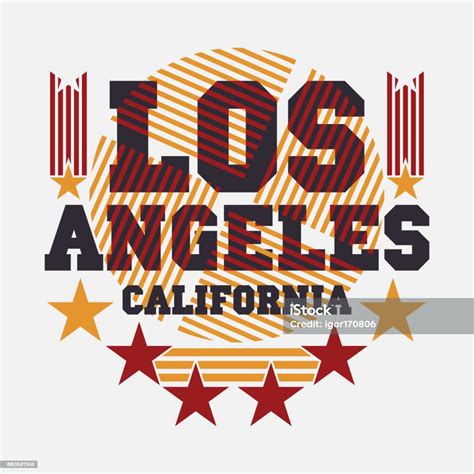 로스 앤젤레스 T셔츠 캘리포니아 그래픽 스포츠 엠 블 럼 디자인 20 24세에 대한 스톡 벡터 아트 및 기타 이미지 20