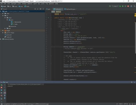 Java Library Jsch Sudo Script Does Not Work For Centos Stack Overflow