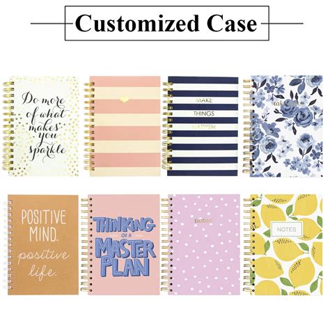 Customizable Spiral Notebook A5 Diary With Leather Cover