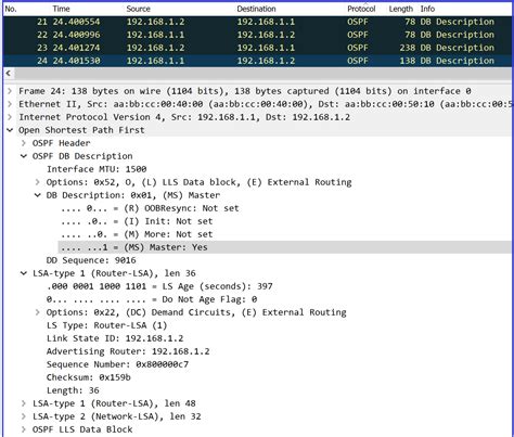 OSPF Header Format And Packets Types Explained With Wireshark Captures Learn Duty
